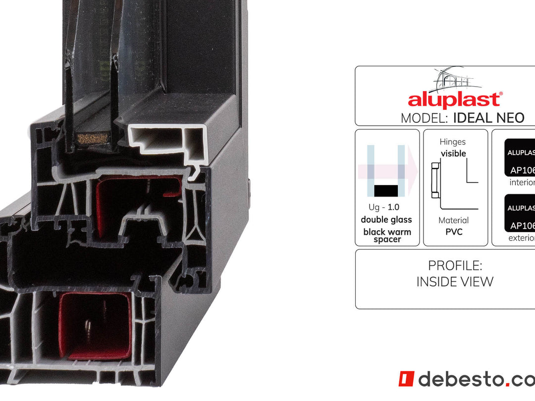 Aluplast Ideal Neo PVC Window System - Corner Sample – debesto