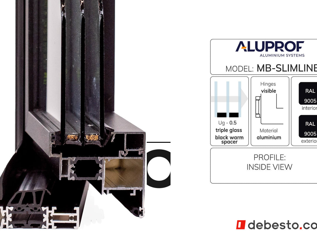 Aluprof MB-SLIMLINE Aluminium Window System - Corner Sample – debesto