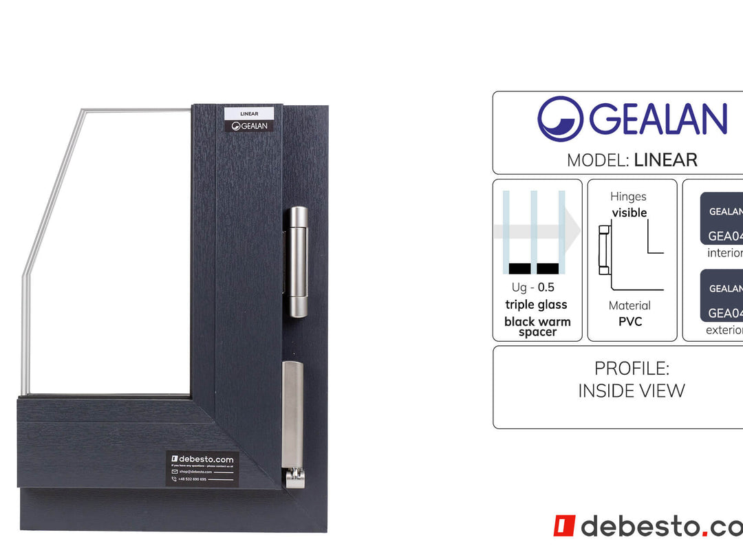 GEALAN-LINEAR® PVC Window System - Corner Sample – debesto
