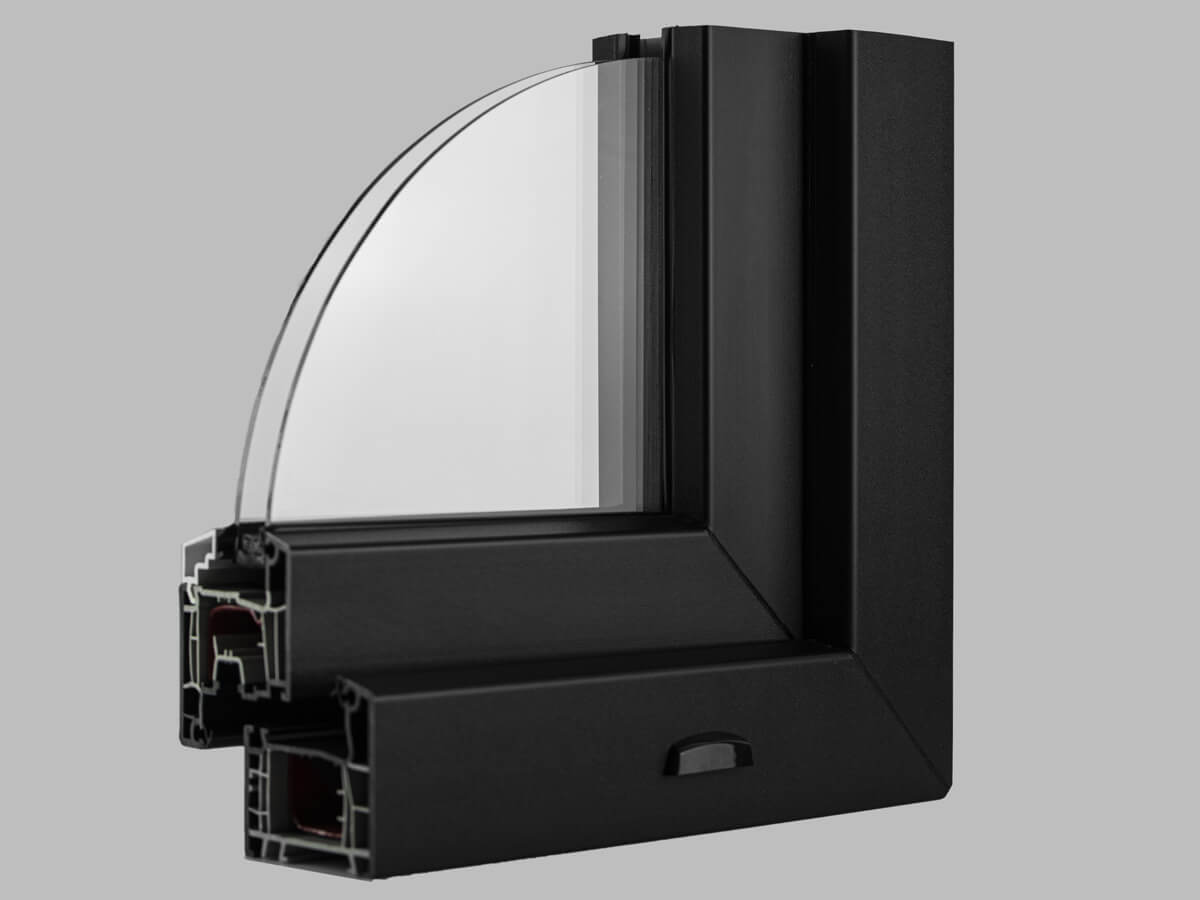 Set of 2 PVC corner samples: Aluplast Ideal 4000 & Salamander ...