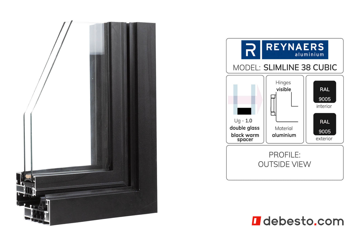 Reynaers SlimLine 38 Cubic - Aluminium Window System - Corner Sample ...